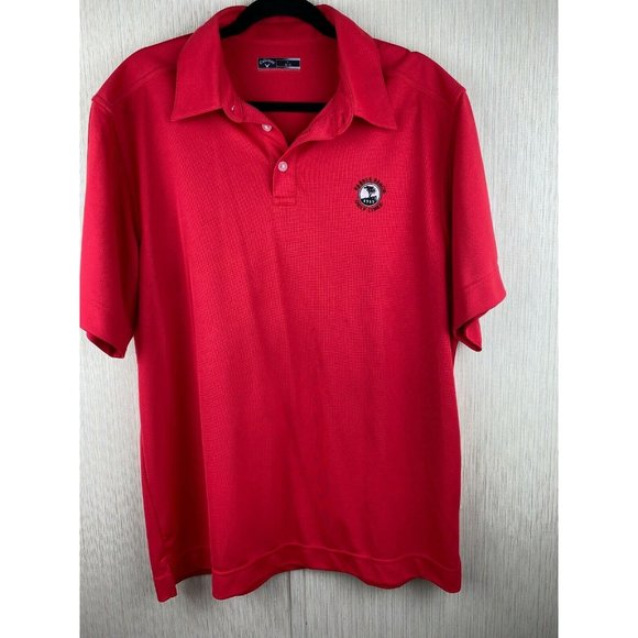 Callaway | Shirts | Callaway Pebble Beach Golf Links Red Short Sleeve ...